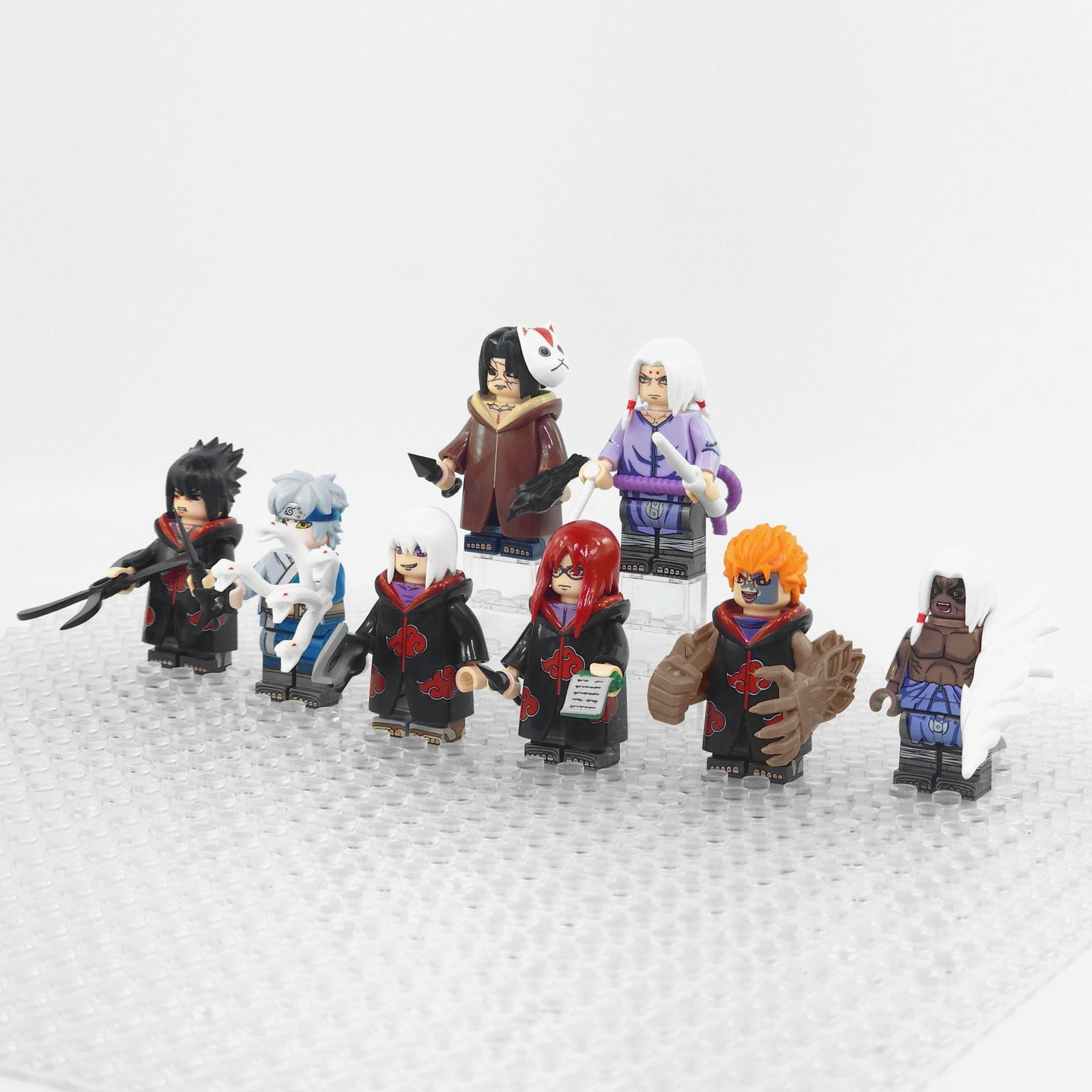 8pcs Naruto Series Sasuke Suigetsu Karin Jugo Itachi Kimimaro ...