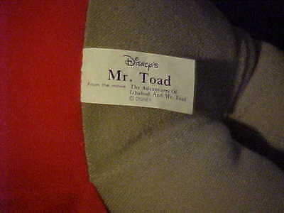 15" Mr. Toad Plush Toy Mint With Tags Disney Adventures Of Ichabod and ...