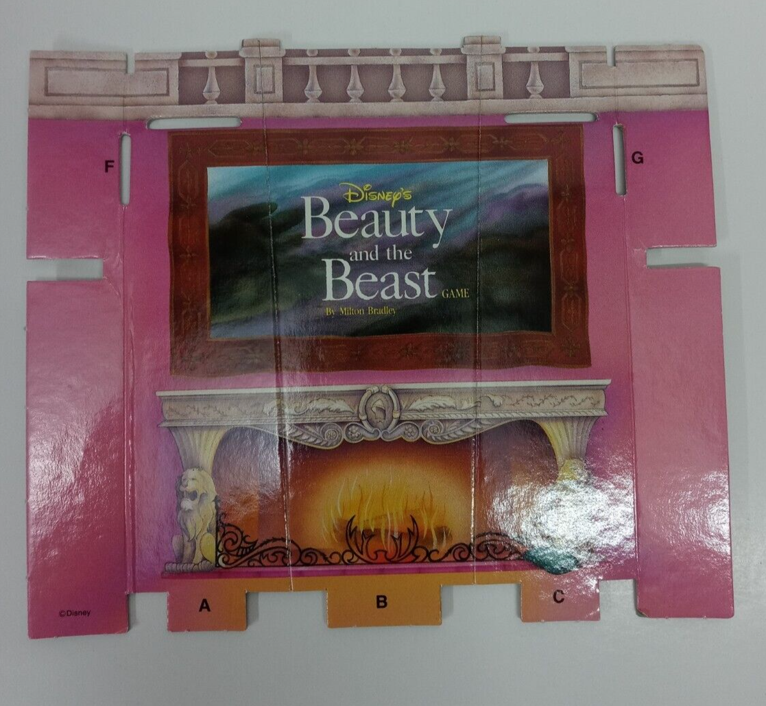 1991 Disney Beauty and the Beast Pop Up Game Replacement Fireplace ...