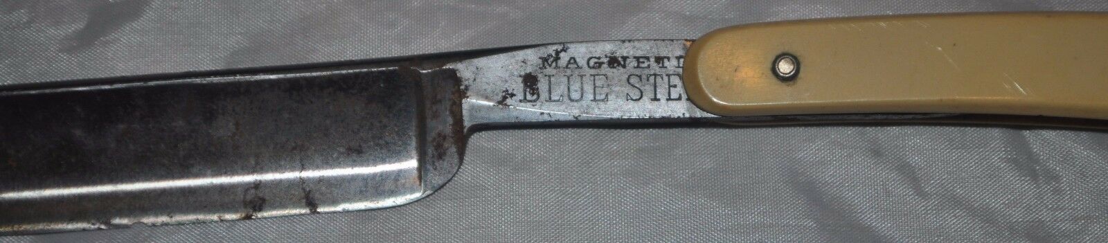 STRAIGHT RAZOR VINTAGE -WERK SOLIGEN GERMANY Magnet Blue Steel ...