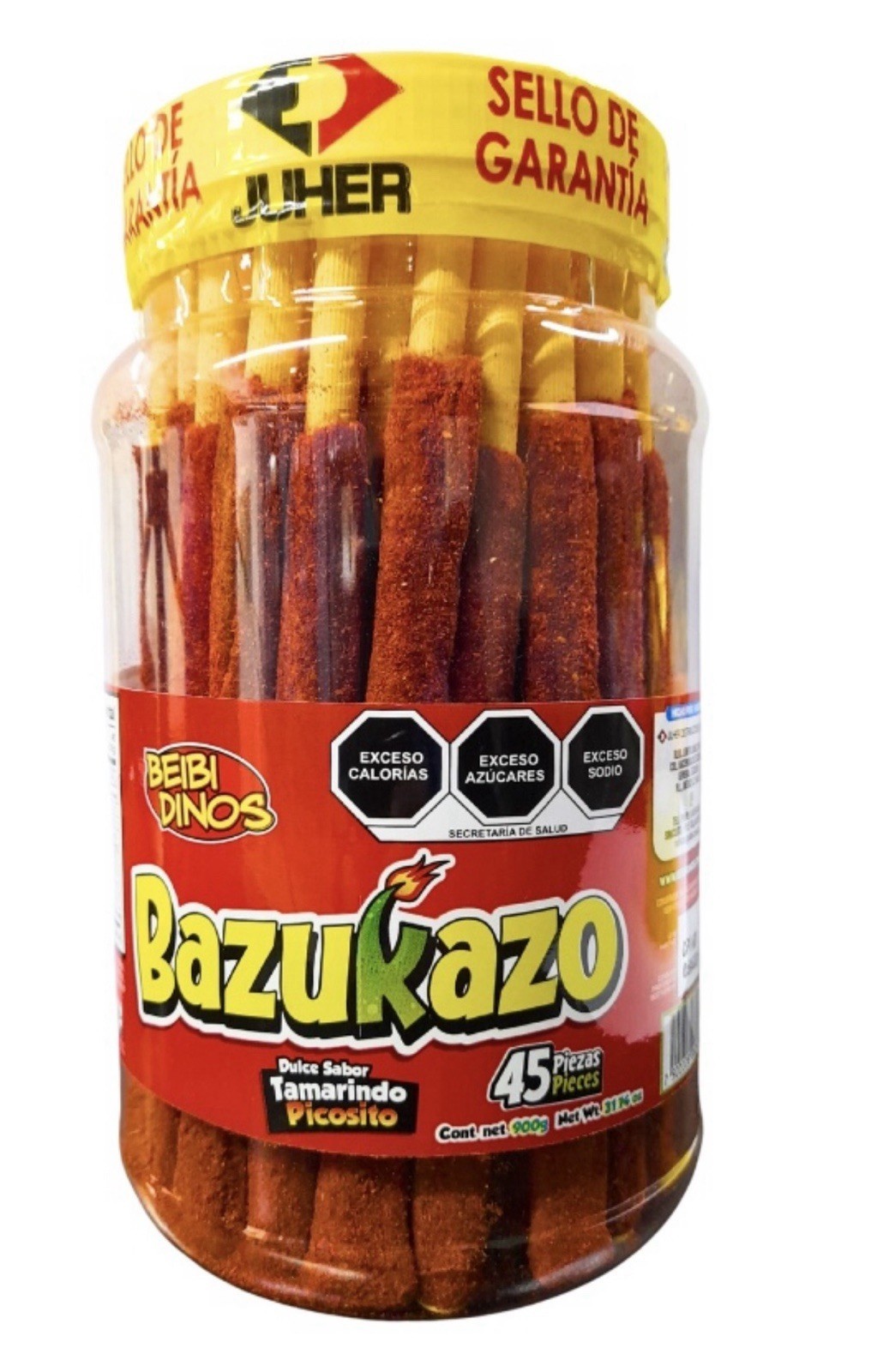 Bazukazo Tarugos Tamarindo Chile Mexican Tamarind Candy 45 Pcs 31oz ...