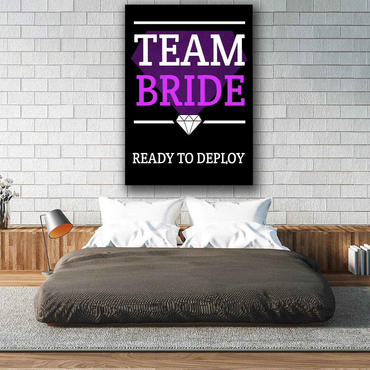 Team Bride Fun Night Hen Bachelorette Party Matte/Glossy Poster A0 A1 ...