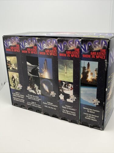 Vintage 25 Years Of NASA: The Greatest Show in Space 10 VHS Tape Box ...