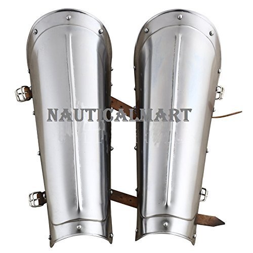 NauticalMart Steel Greaves- Leg Armor Medieval Leg Guard - Knives ...