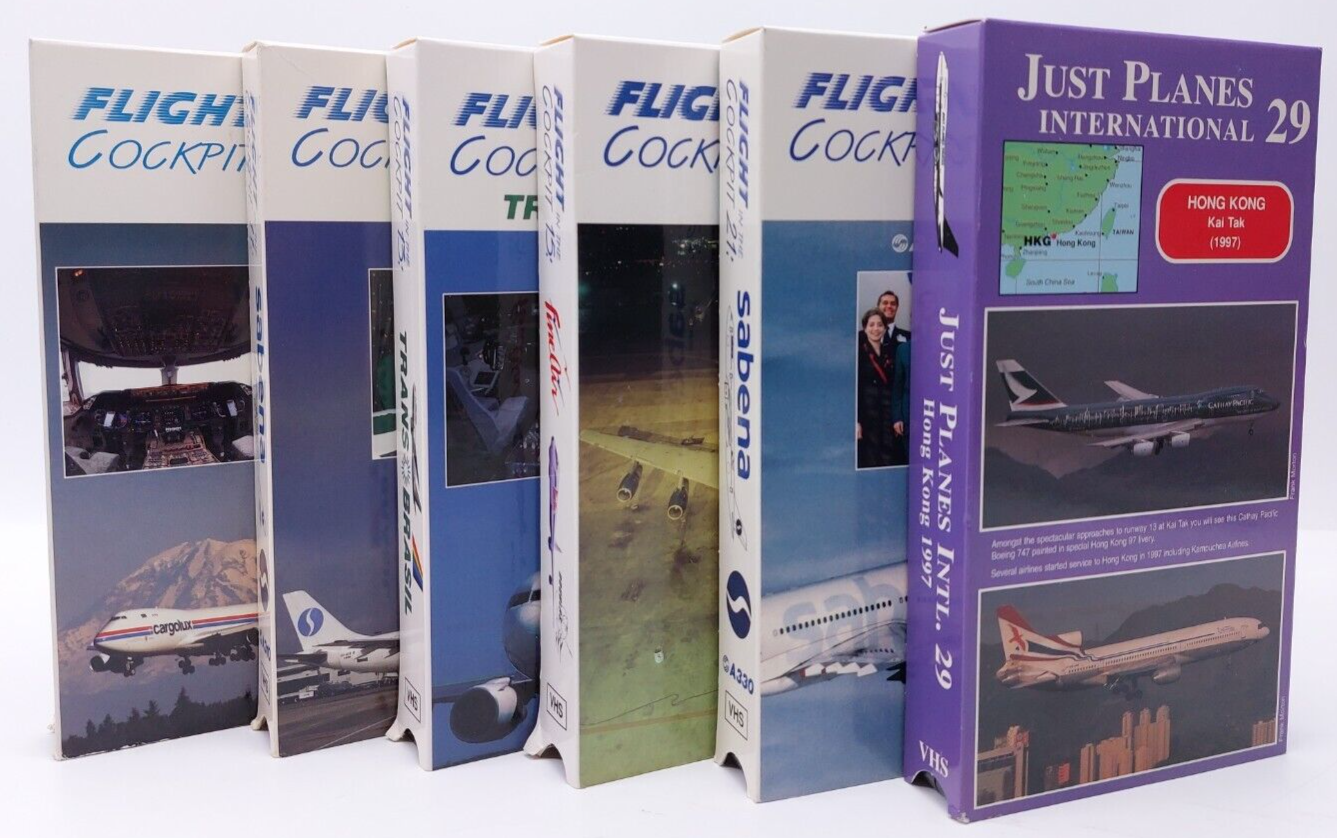 Flight in the Cockpit Lot Royal Airbus A310-300 A330 747 767 VHS Lot ...