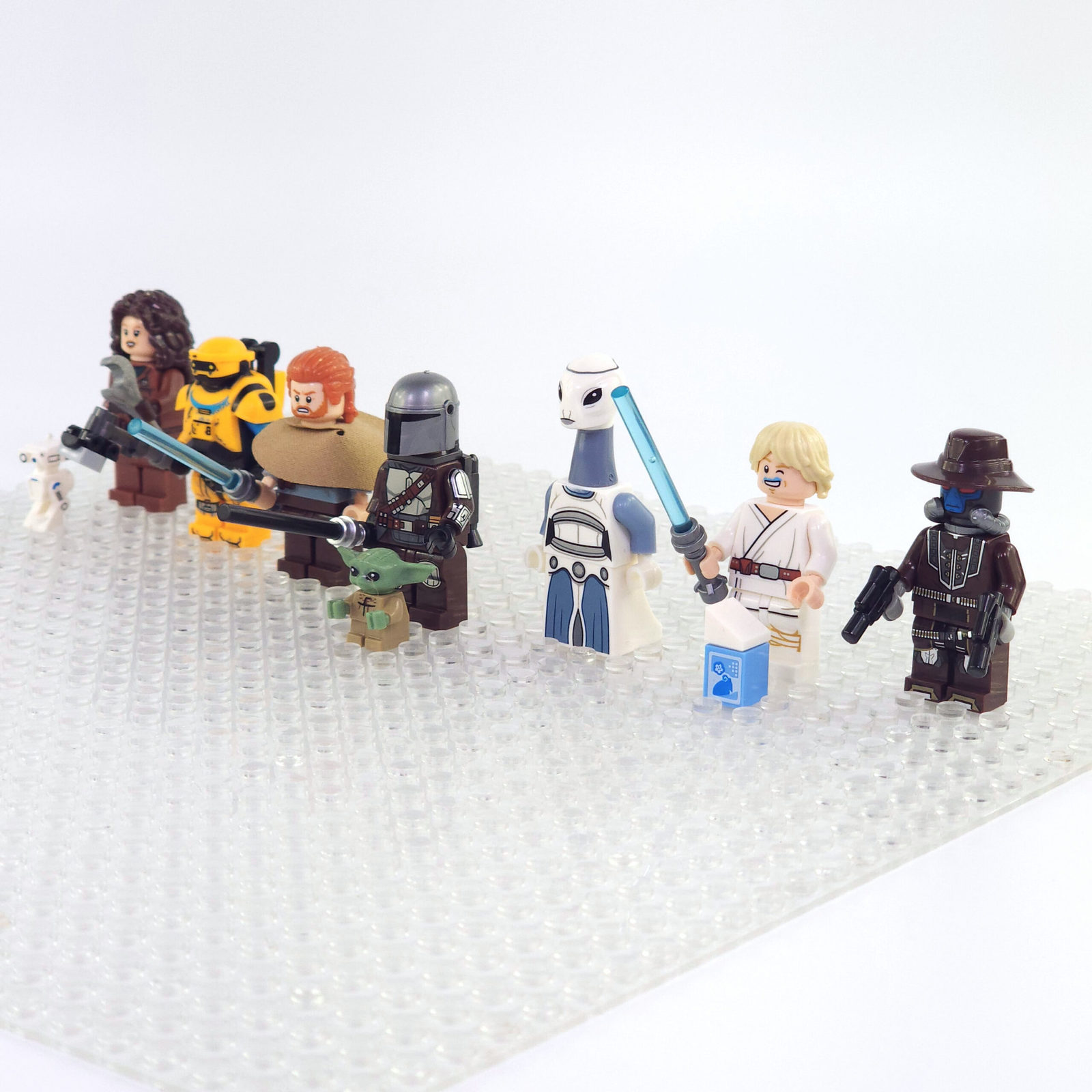 Star Wars Mandalorian Cad Bane Obi-Wan Luke Skywalker Taun We 7pcs ...