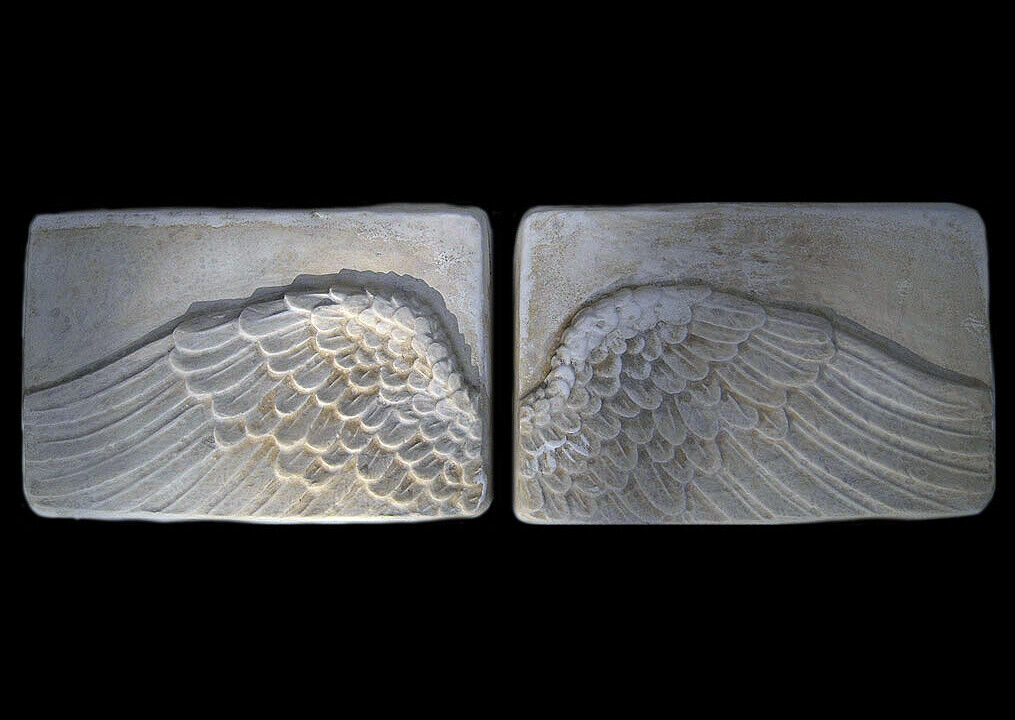 2 Wings of Icarus Greek Mythology sculpture plaques - Art Sculptures