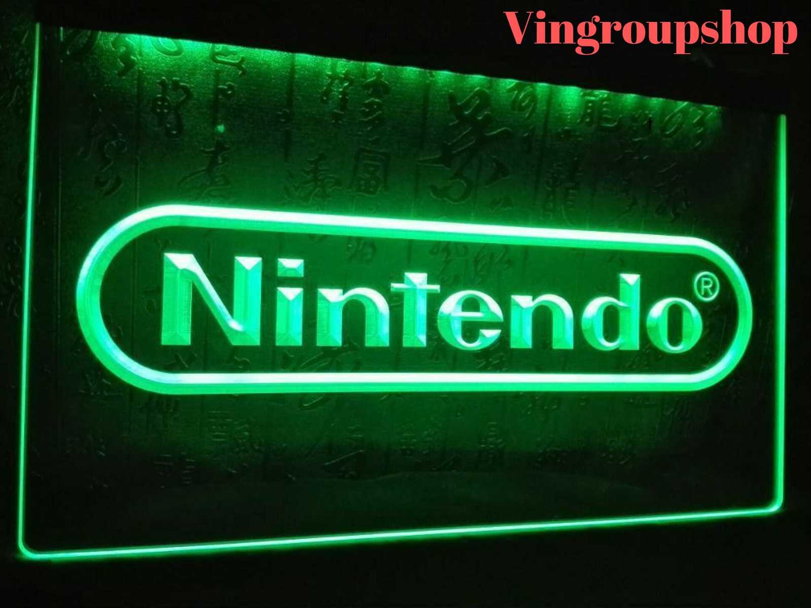 Nintendo Game LED Neon Light Sign Home Decor Hang Signs Wall, Room ...