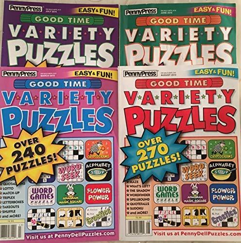Lot of 4 Penny Press Good Time Variety Puzzles Word Games Puzzle Book ...