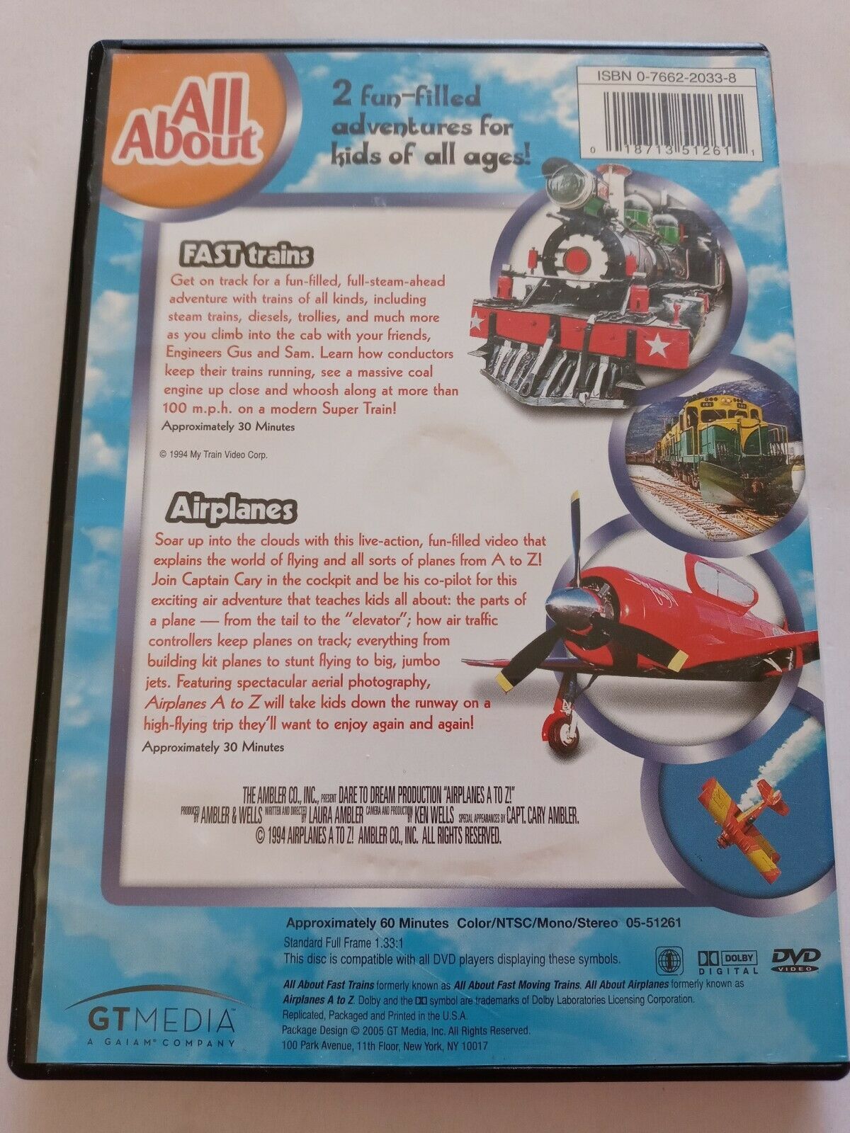 All About - All About Fast Trains/All About Airplanes (DVD, 2005 ...