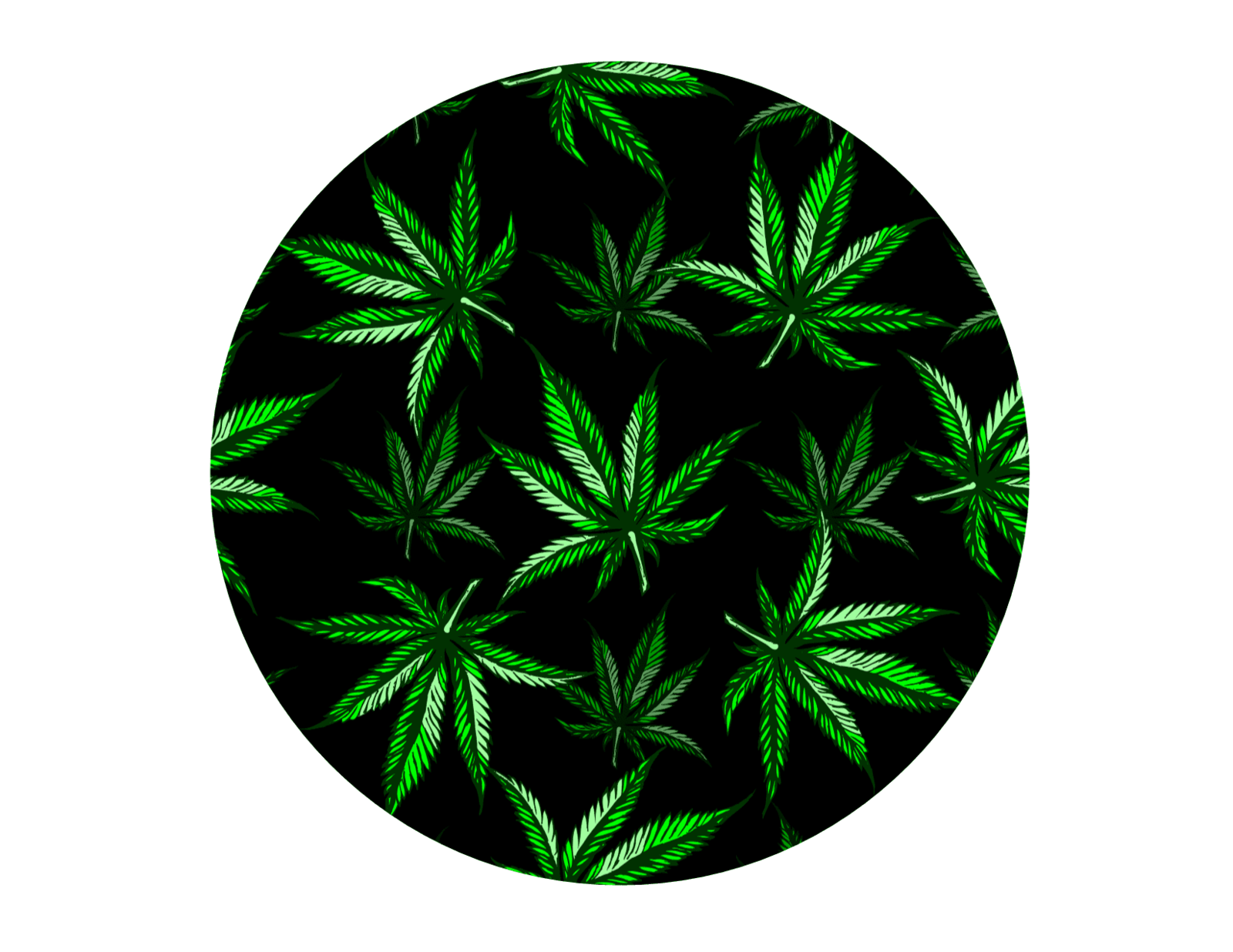 Party Poppin Cake Toppin's Weed Leaf Edible Icing Image Cake Topper-8 ...