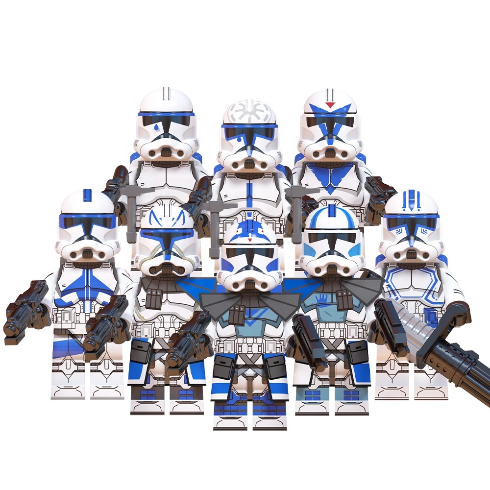 8pcs Star Wars 501st Legion Rex Jesse Echo Fives Hardcase Dogma ...