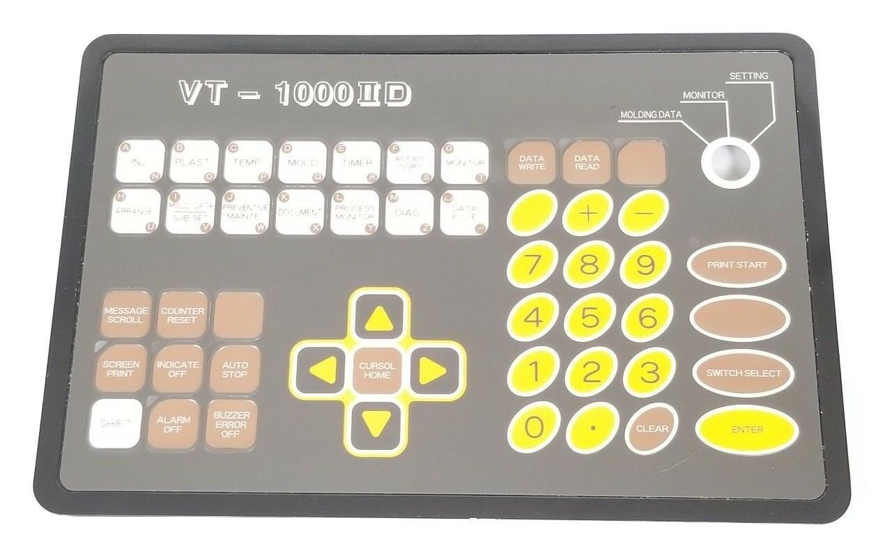 FUJI ELECTRIC VT-1000 II D KEYBOARD PANEL MEMBRANE ONLY - PLC Processors