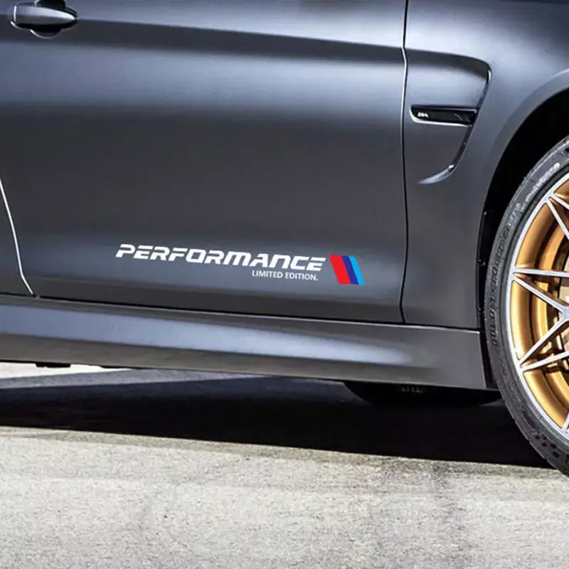 M Performance Side Skirt Sill Stripe Body Decals Stickers For E90 E92 ...