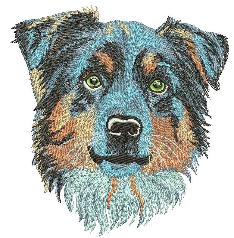 dog funny animal Machine Embroidery Designs. - Digital Art