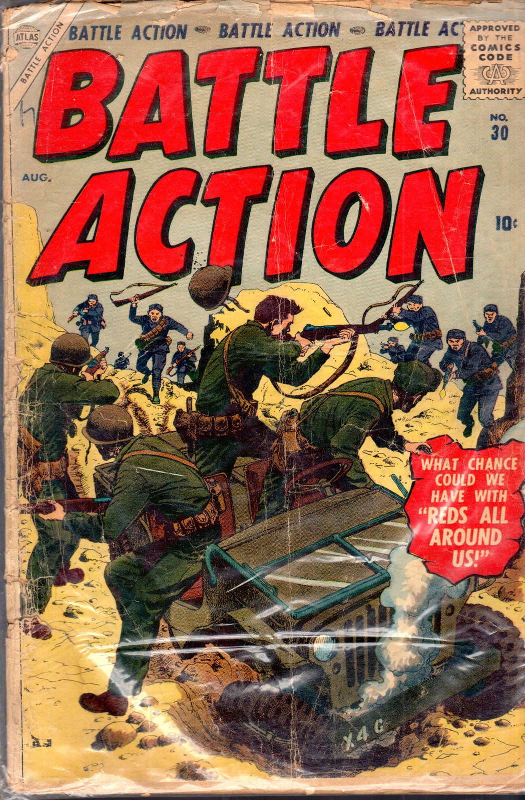 Battle Action #30 1957 - Atlas War comic - War