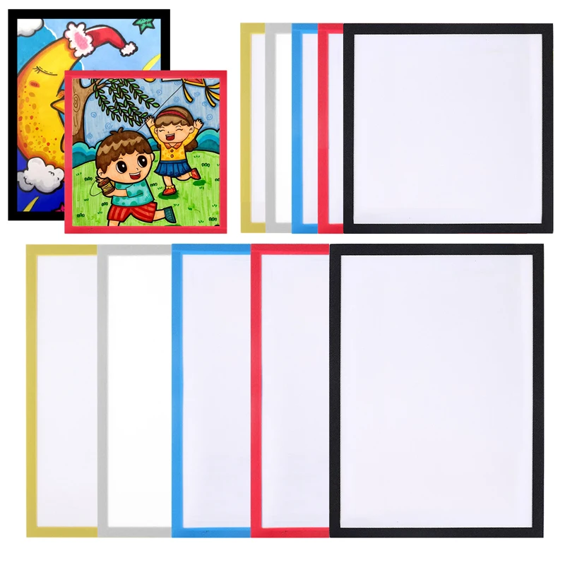 Magnetic Children Art Frames Front Open Changeable Kids Frametory For ...
