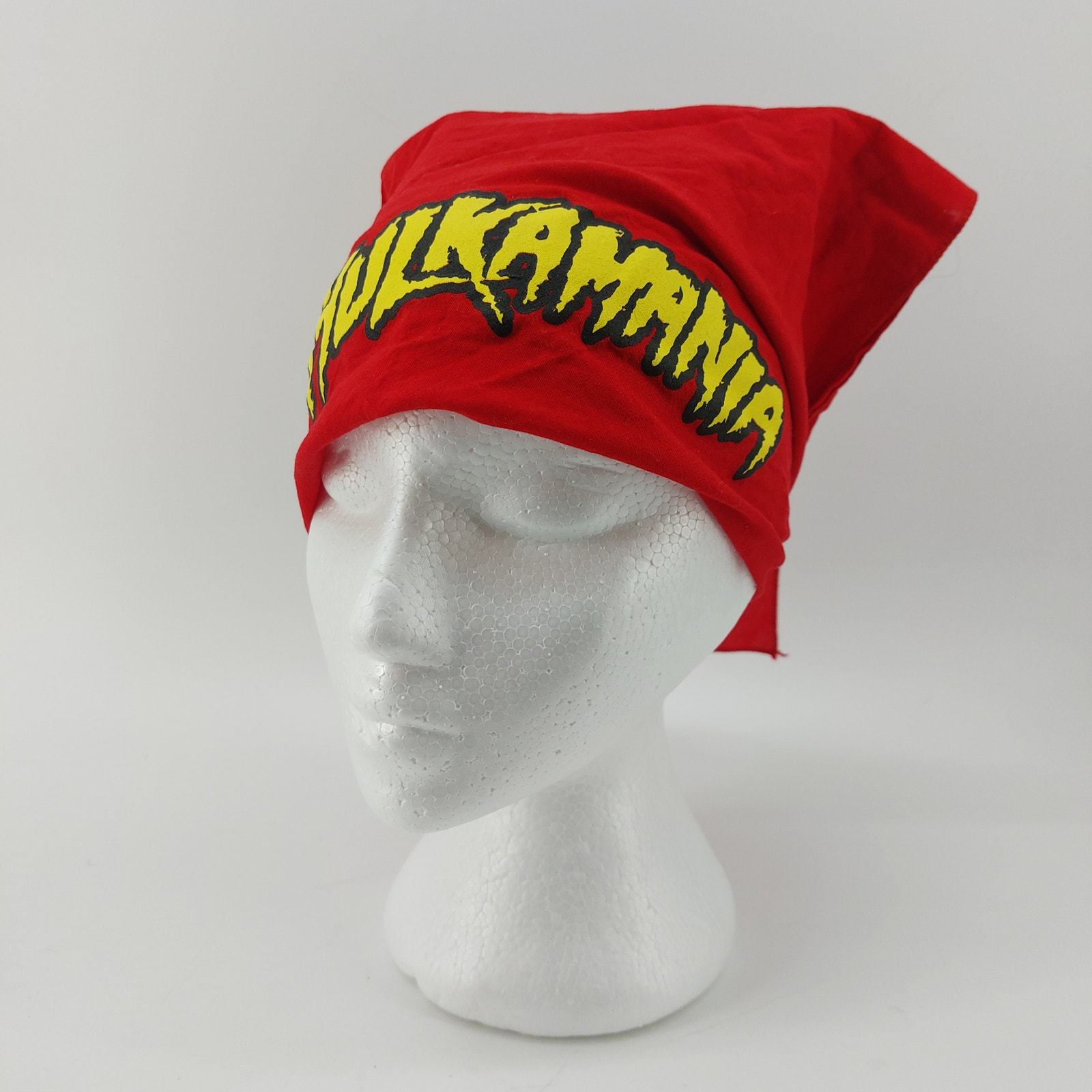 Hulk Hogan Hulkamania Red Yellow Bandana WWE WCW TNA - Wrestling