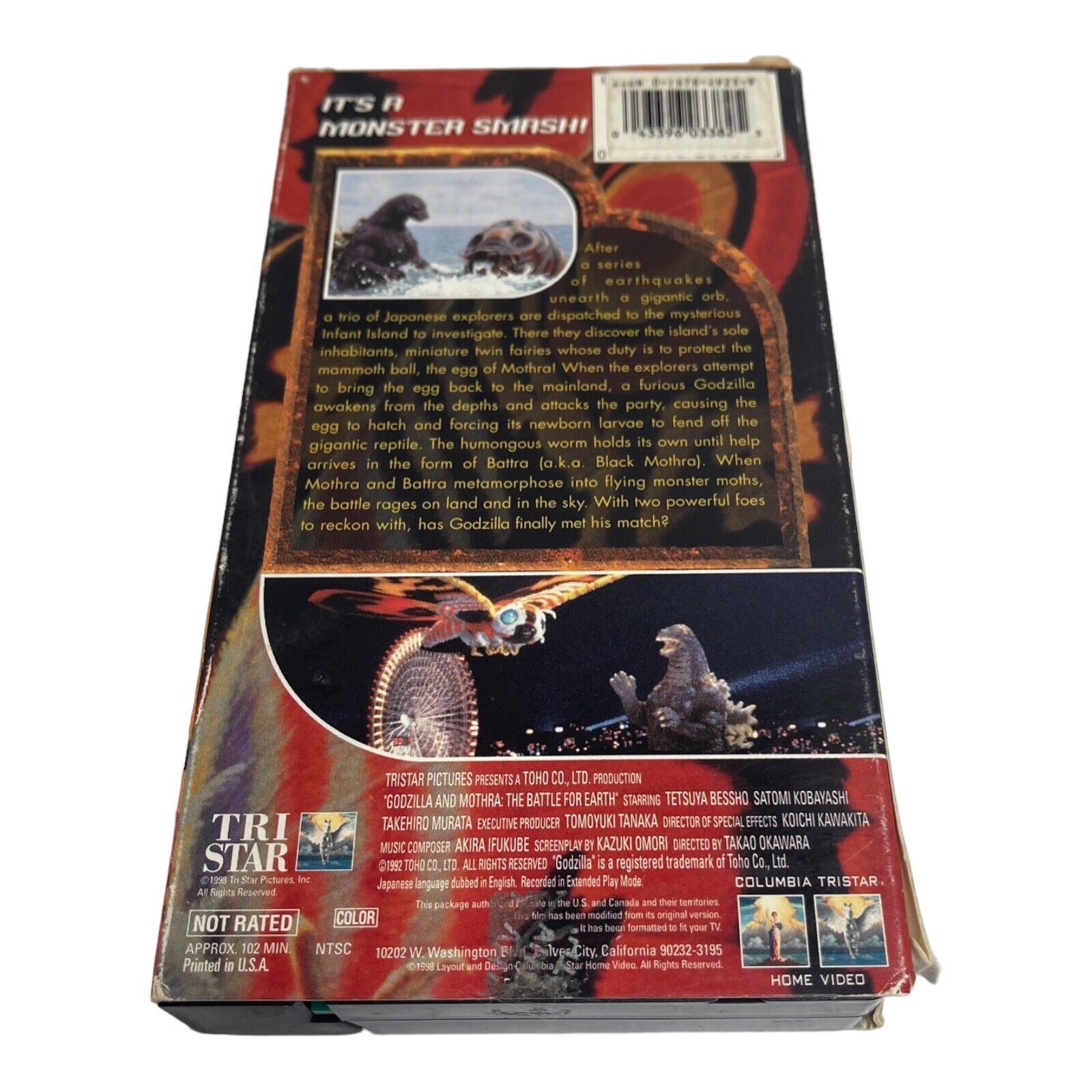 Godzilla and Mothra: The Battle for Earth (VHS, 1998) Vintage Video ...