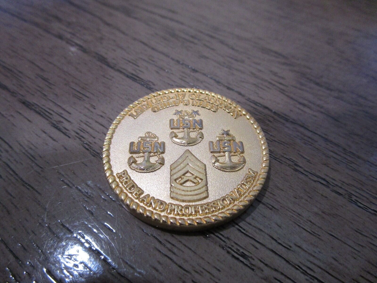 USN Classron LSD LPD-17 CPO Challenge Coin #137R - Challenge Coins