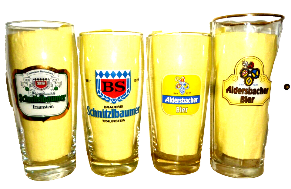 4 Schnitzlbaumer Traunstein Schloss Aldersbacher Bier 0.5L German Beer ...