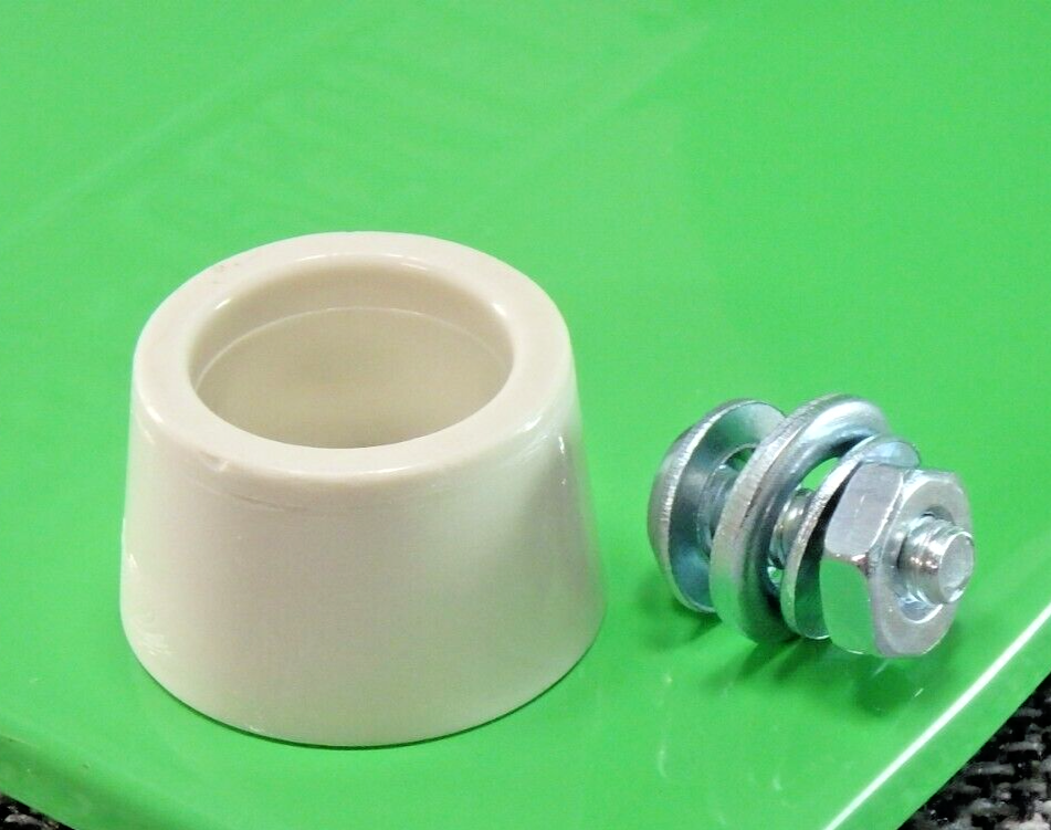 Vintage Crock Pot Part Round Base Feet Foot Legs Pads 1/2" Tall White ...