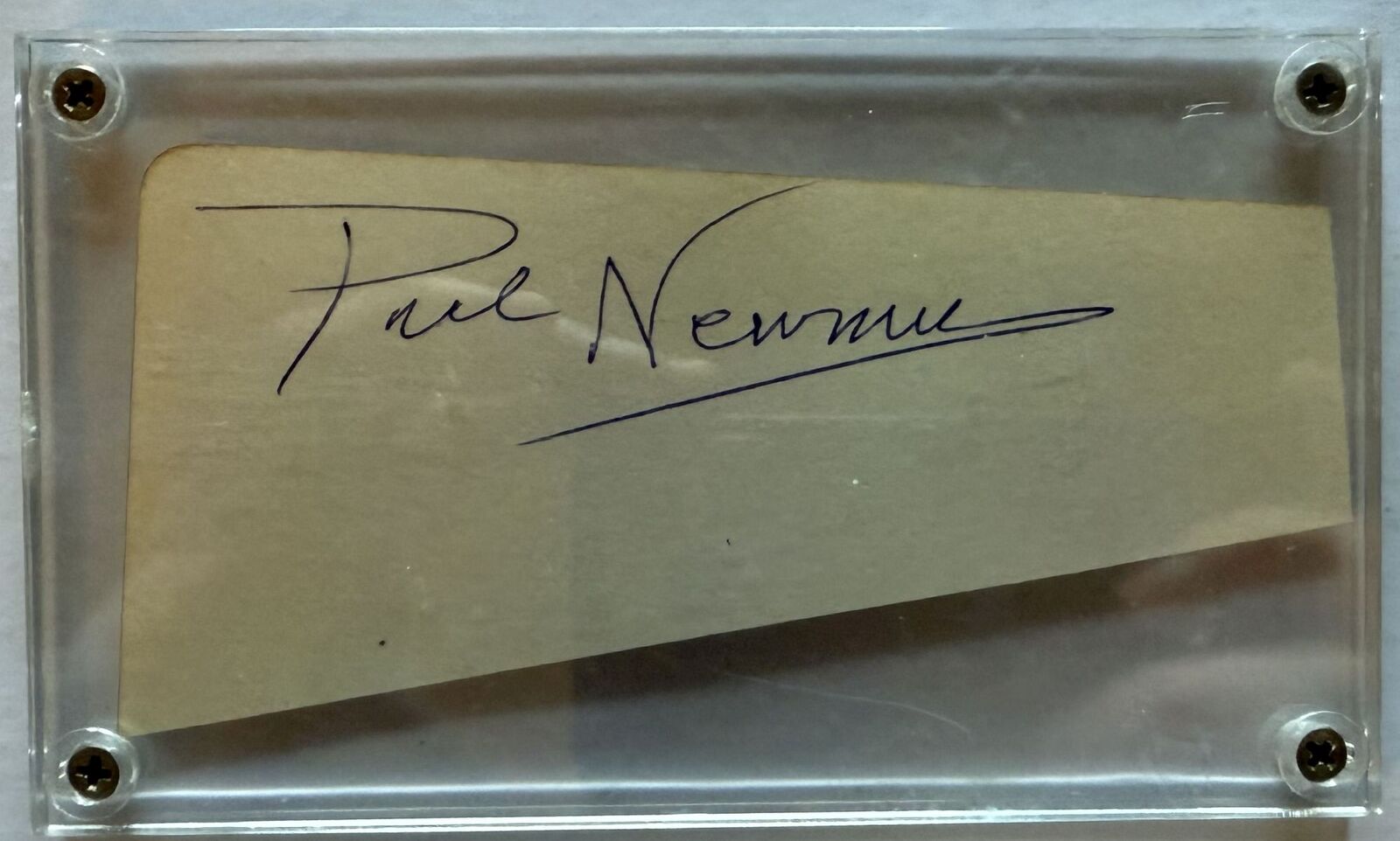Paul Newman (d. 2008) Signed Autographed Vintage Signature in Heavy ...