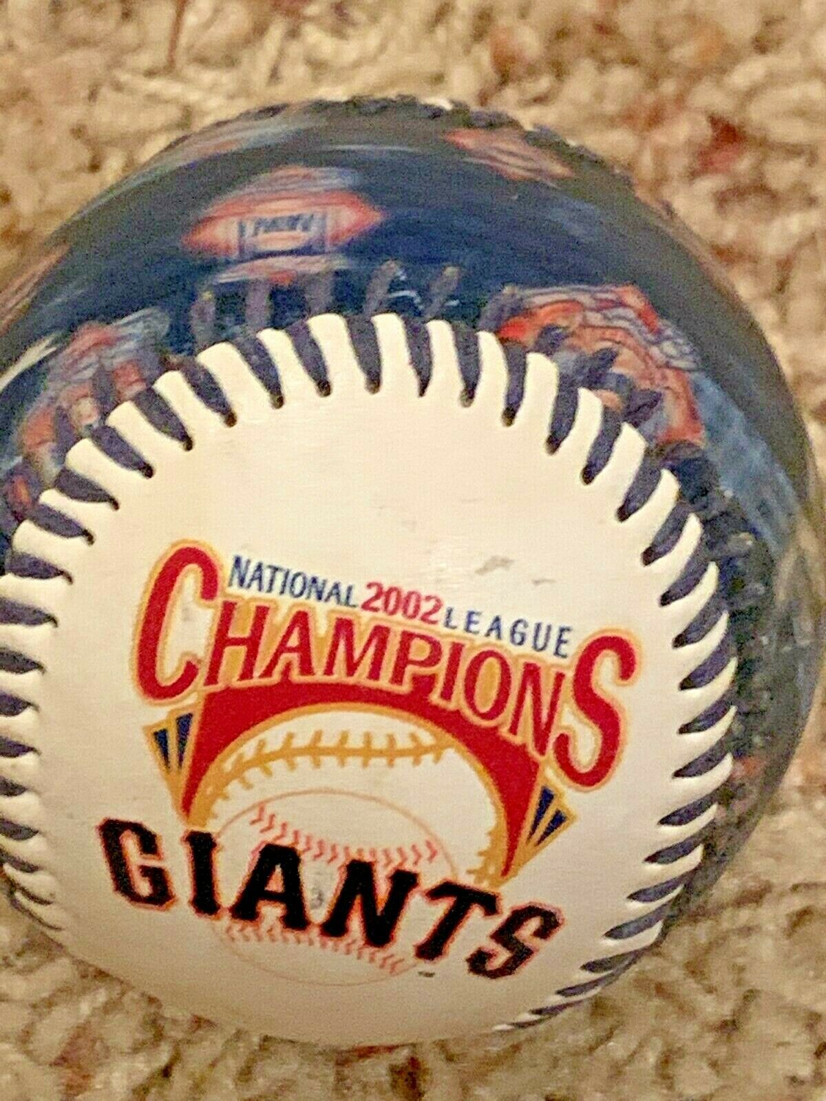 2002 MLB National League Champions San Francisco Giants Fotoball ...