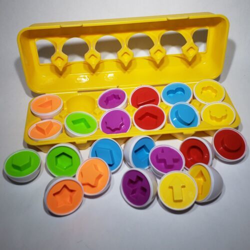 My First Find Matching Eggs 11 pcs Set Match Color & Shape in Yellow ...