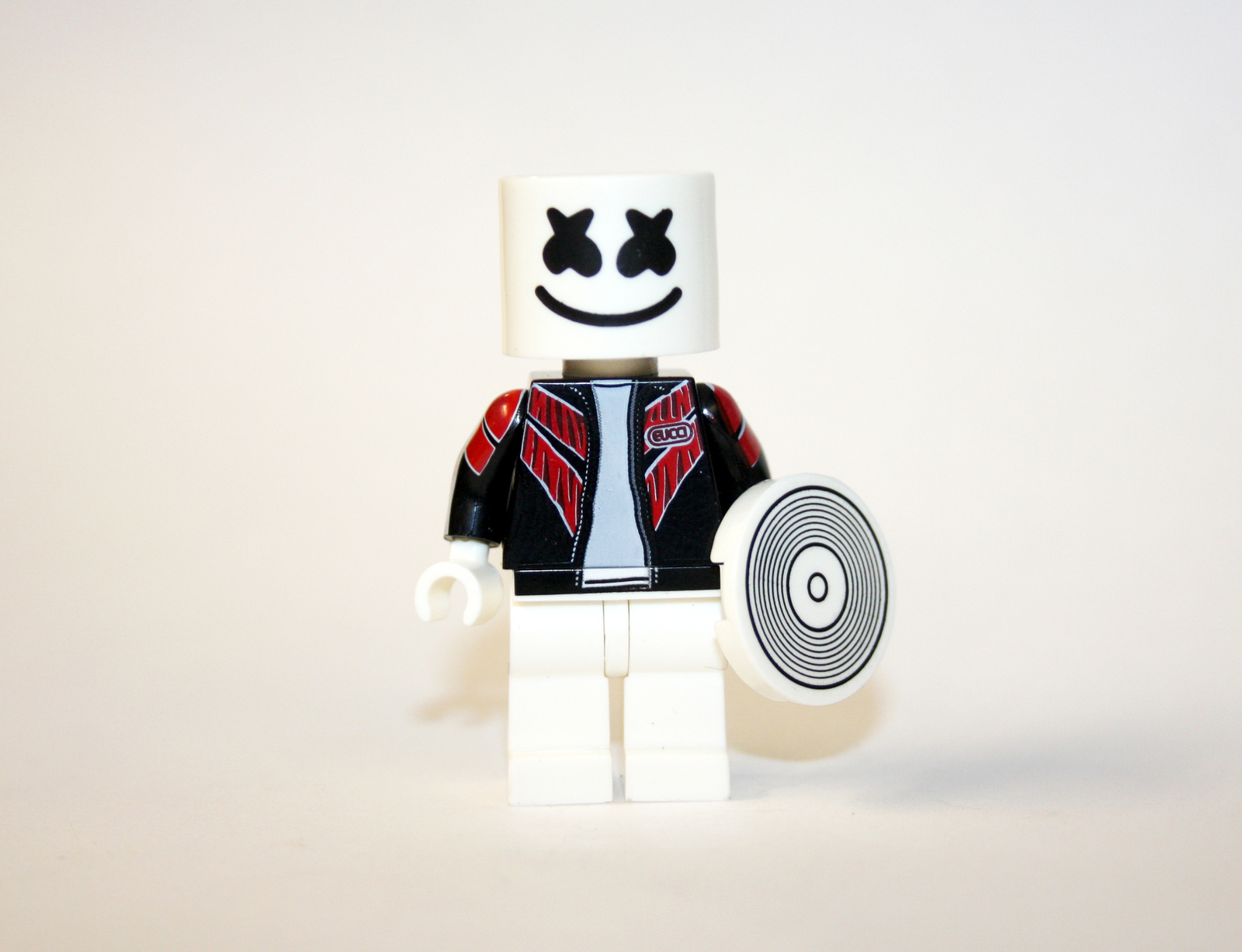 Minifigure Marshmello Music Dj Black And Red Jacket Toys US - LEGO (R ...