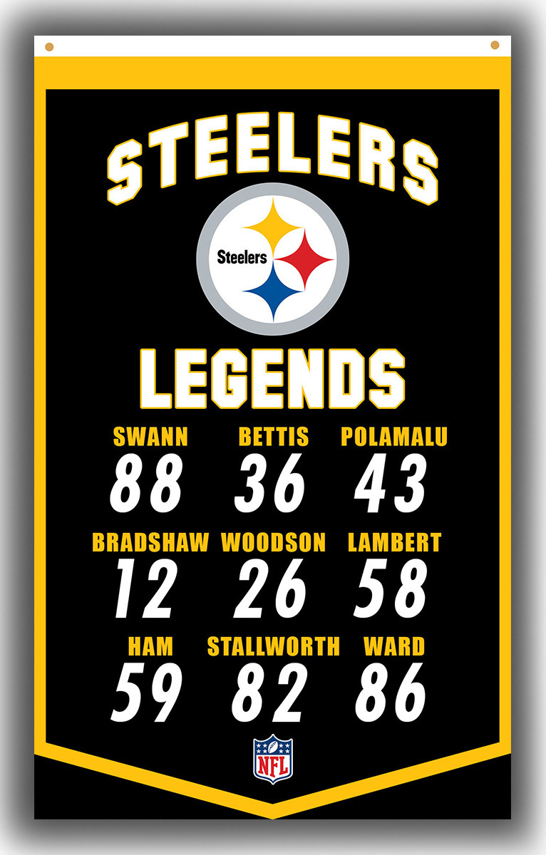 Pittsburgh Steelers Football Team LEGENDS Flag 90x150cm 3x5ft Best ...