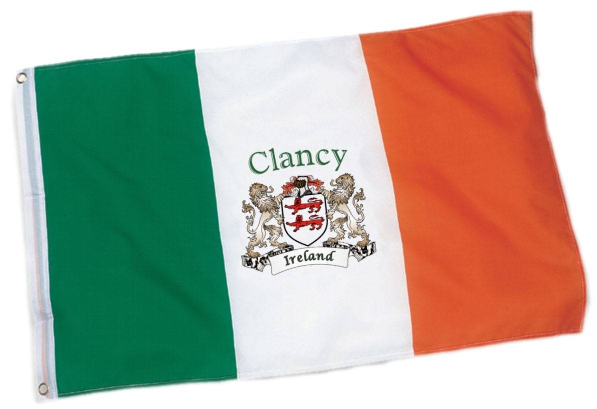 Clancy Irish Coat of Arms Ireland Flag - 3'x5' foot - Coat of Arms