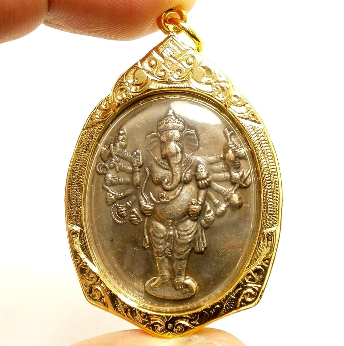 GANESHA GANESH OM AUM GOD SIGN GANAPATI VINAYAKA HINDU THAI AMULET GIFT ...