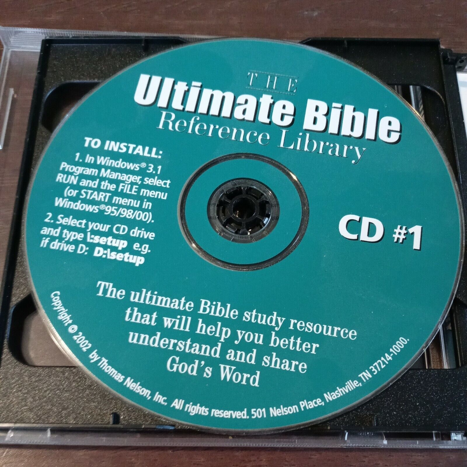 Nelson The Ultimate Bible Reference Library PC CD Set discs 1 and 2 ...