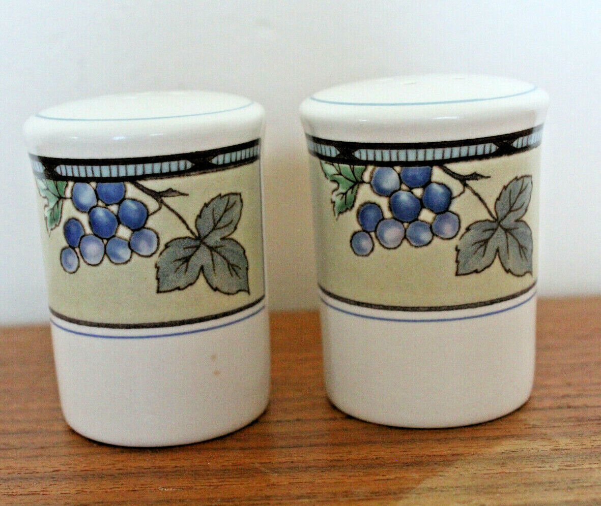 Mikasa Japan Intaglio Garden Harvest Salt and Pepper Shaker Set Fruit ...