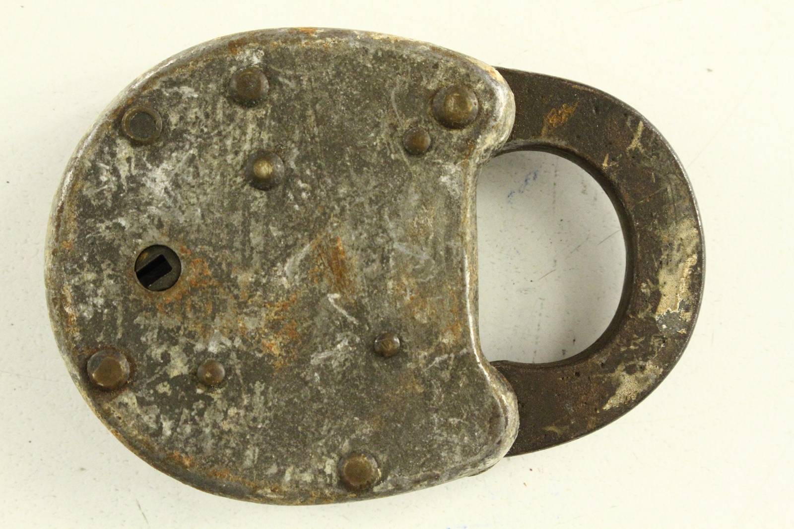 Vintage Obsolete Railroad Train Padlock Lock N&W Norfolk Western Flat ...