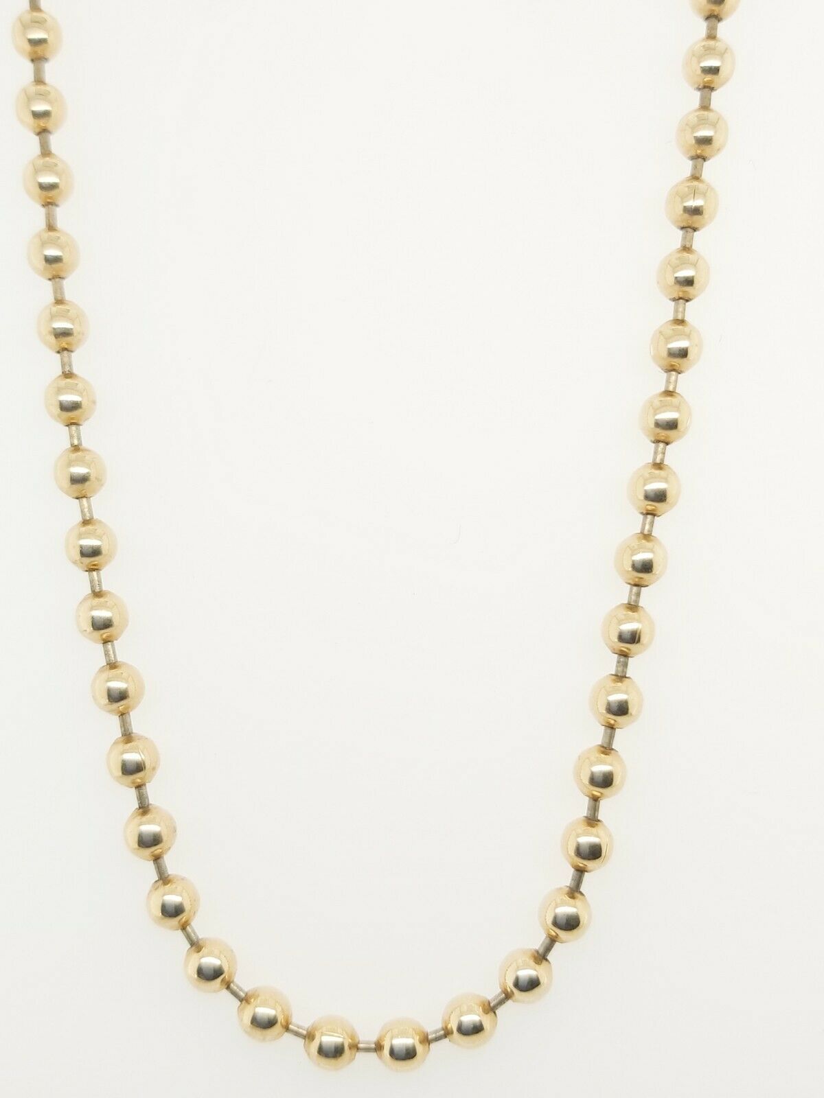 14k Yellow Gold Round Ball Chain Necklace - Chains, Necklaces & Pendants
