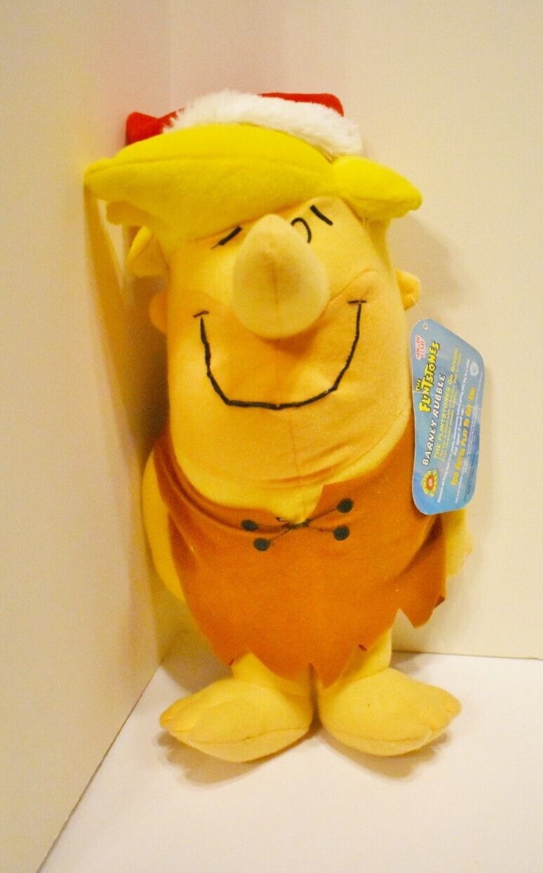 Sugar Loaf Hanna-Barbera Barney Rubble Plush 15" W Tags Christmas Hat ...