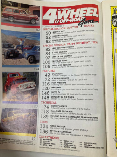 Petersen's 4 Wheel & Off-Road Magazine June 1990 Randy Hulett 87 Chevy ...