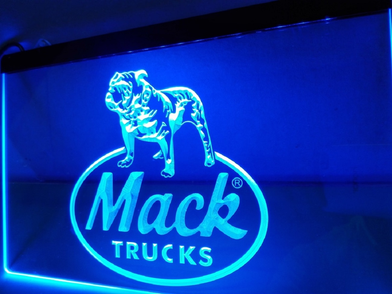 Mack Trucks Logo Illuminated Led Neon Sign Hang Wall Decor, Lights ...