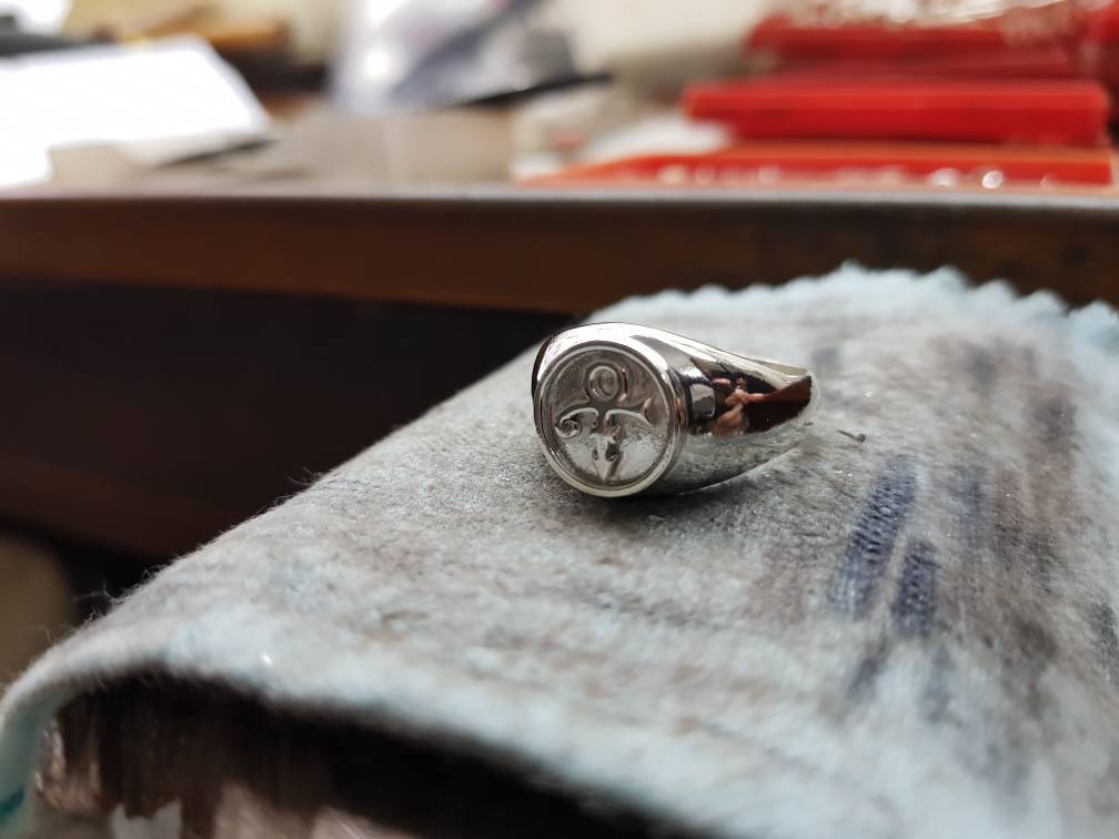 Ring - Chunky - Love Emblem - Remembrance Symbol - Sterling Silver - Rings