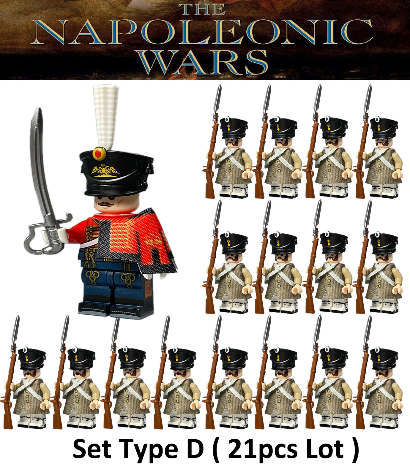 168pcs/set Napoleonic Wars Russia & Prussian Empires Army Soliders ...