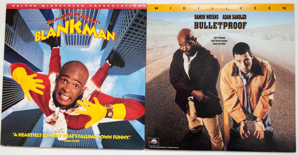 2 Laser Discs Blankman Bulletproof Damon Wayans Adam Sandler Comedy ...