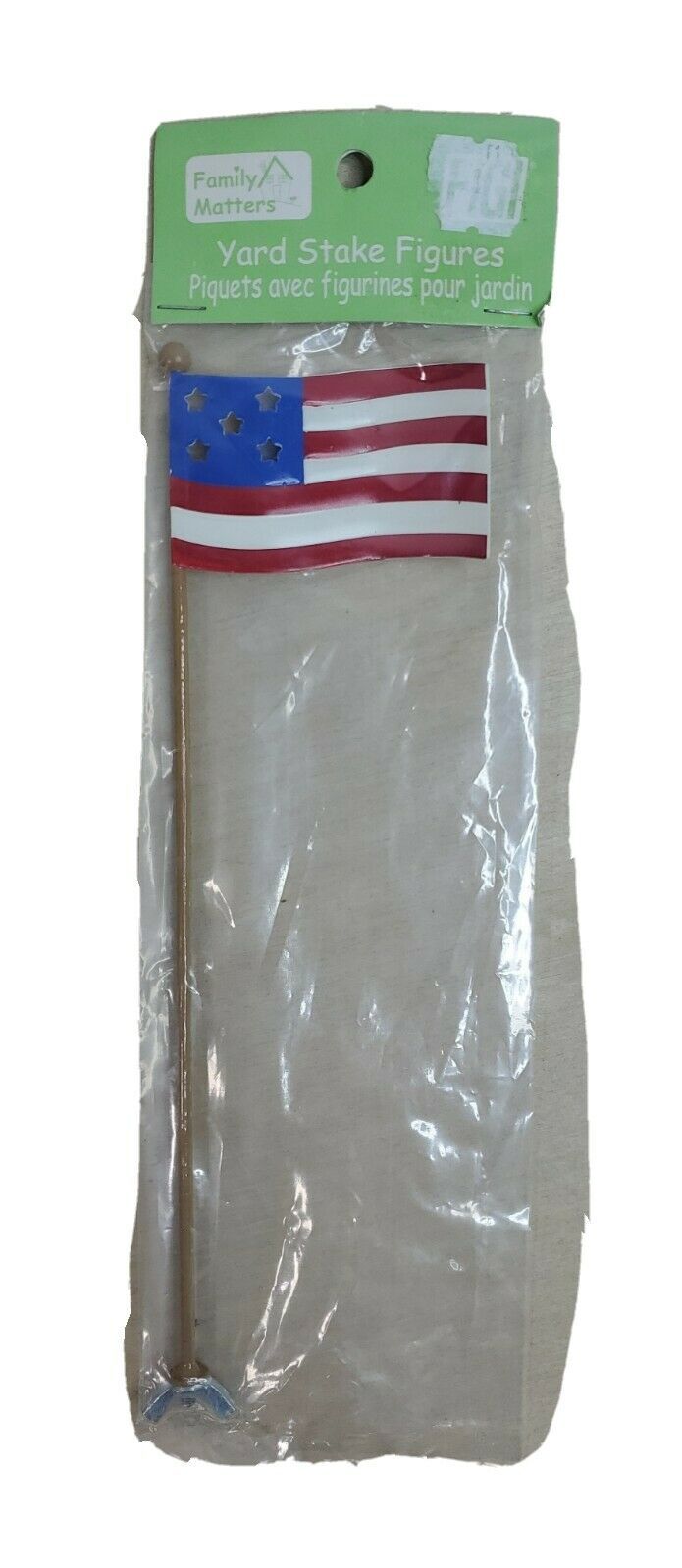 Mini Tiny Stars and Stripes Flag 7.5” Tall Red White Blue For Train ...