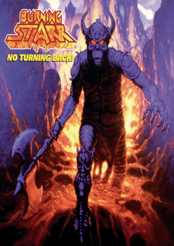 BURNING STARR No Turning Back FLAG CLOTH POSTER CD HEAVY METAL - Other