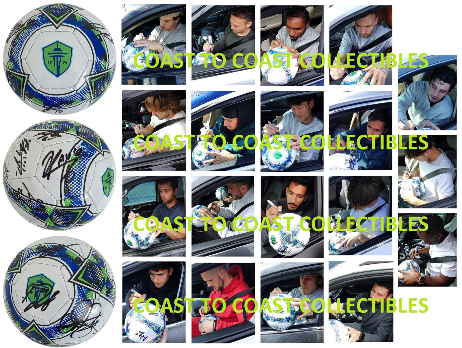 2025 Seattle Sounders FC Team Signed Logo and 10 similar items