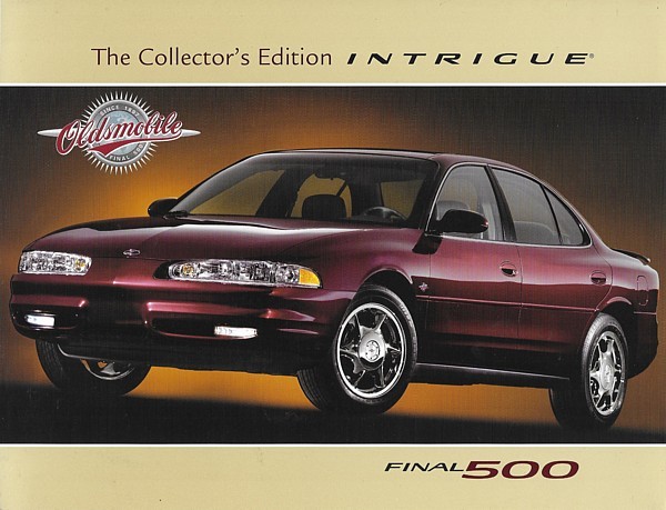 2002 Oldsmobile INTRIGUE COLLECTORS FINAL 500 brochure catalog sheet ...