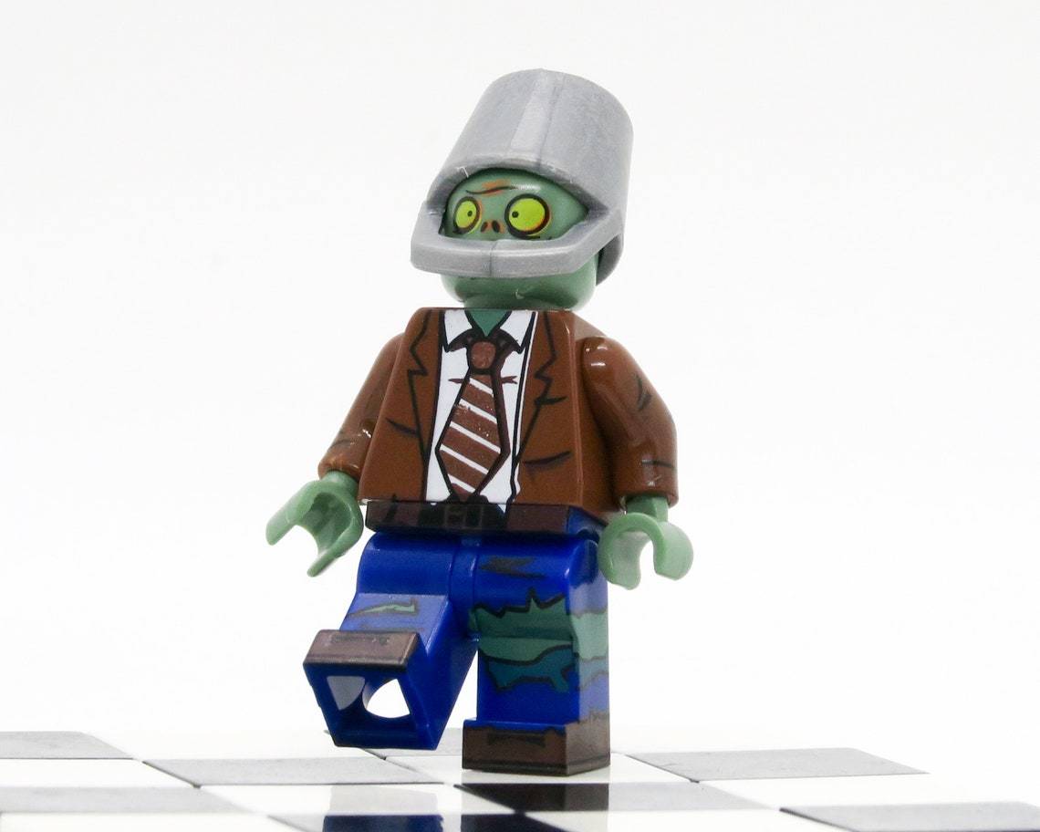 Plants vs Zombies Buckethead Zombie Minifigures Accessories - Building ...