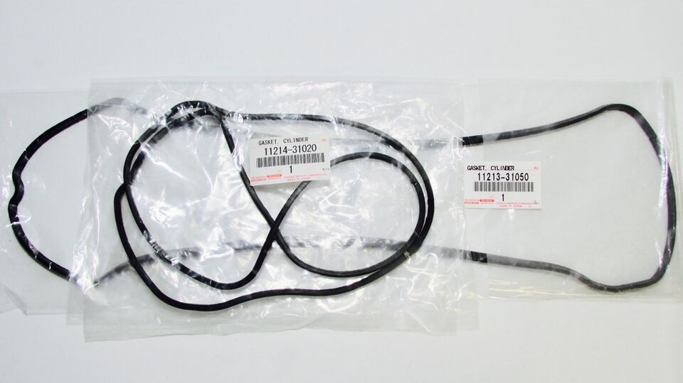 NEW GENUINE TOYOTA 11213-31040 & 11214-31020 VALVE COVER GASKET&SPARK ...