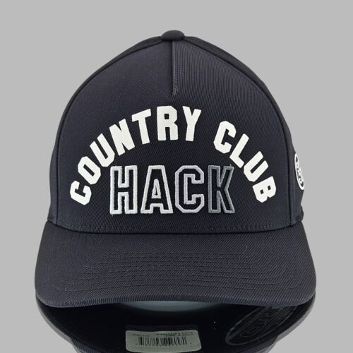 G/FORE Hat Cap Snap Back Black Country Club Hack Stretch Twill Hat Golf ...